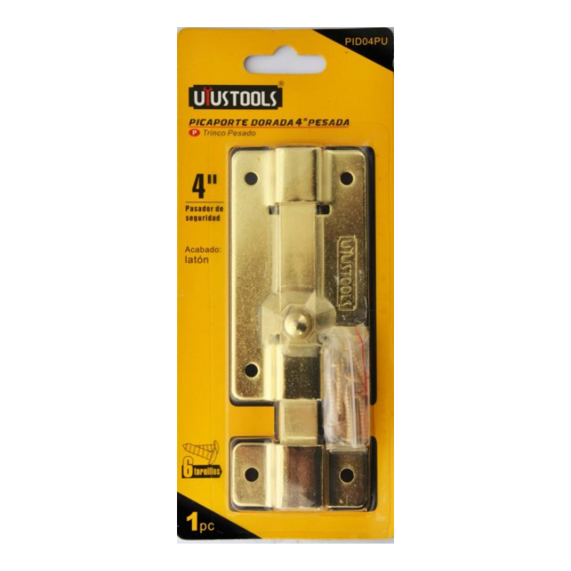 PICAPORTE PLANA 4″ UTUSTOOLS – Chagres Home Center